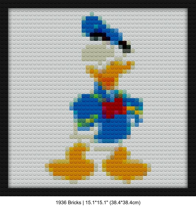 Donald Duck Bricks Art