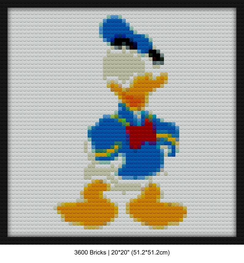 Donald Duck Bricks Art
