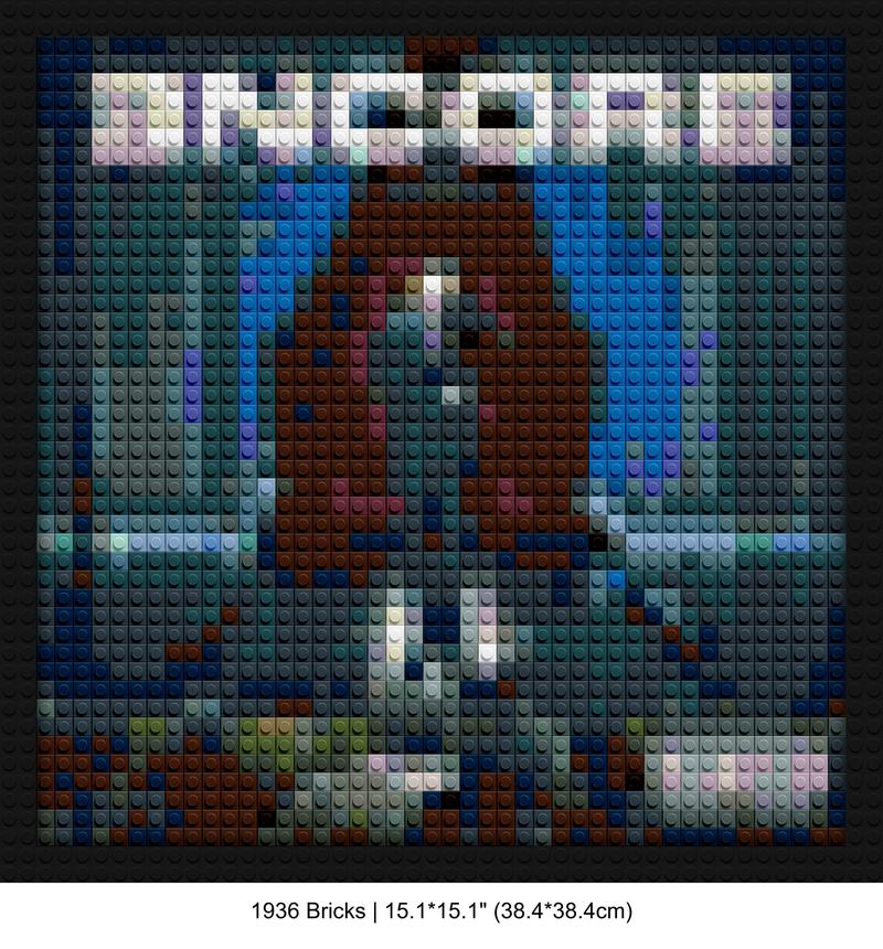 Eminem Encore Album building brick art