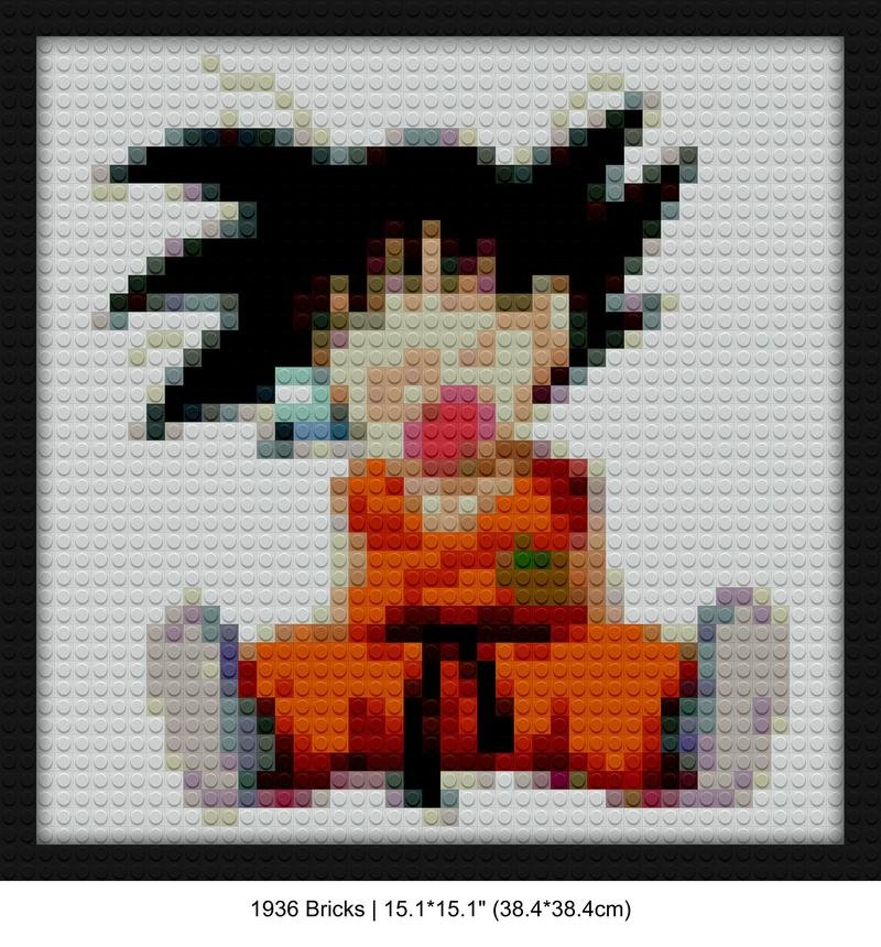 Goku Bricks Art