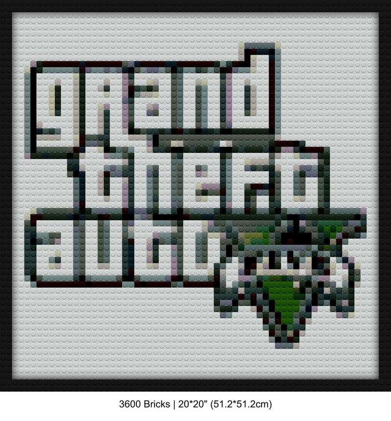 Grand Theft Auto Logo GTA V Bricks Art