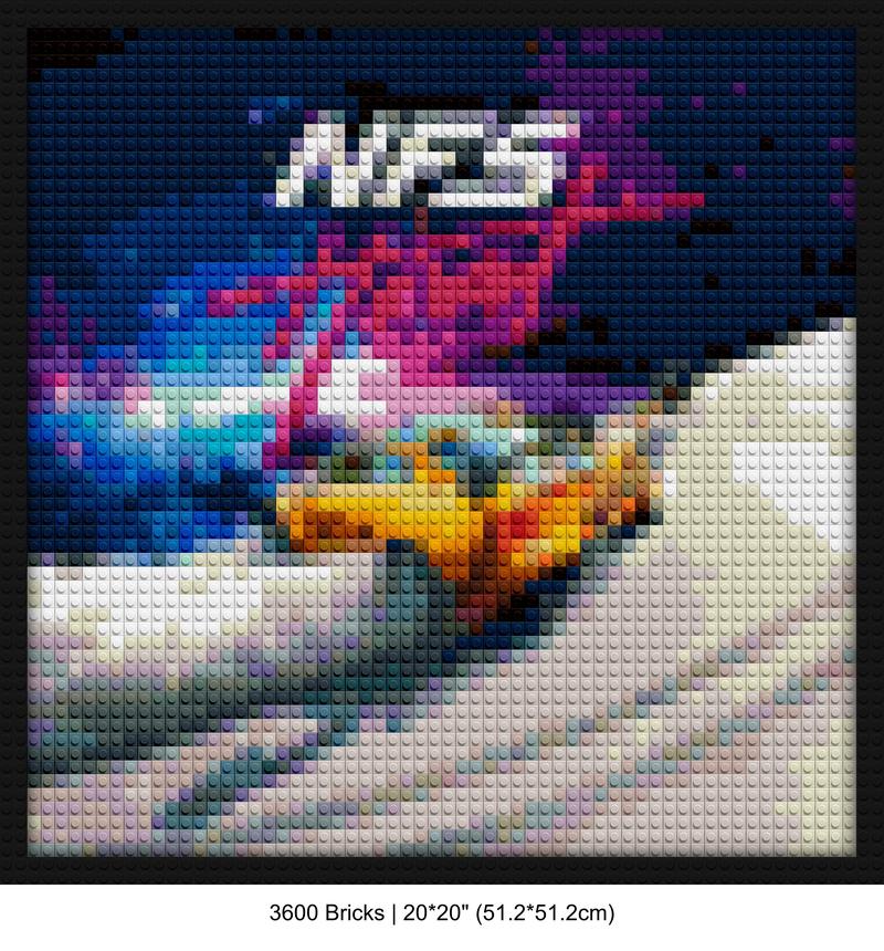 Need For Speed Heat brick based pixel art