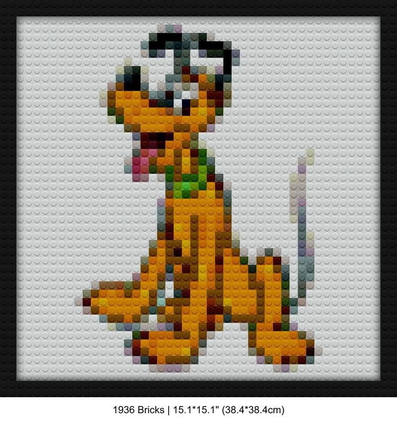 Pluto Bricks Art