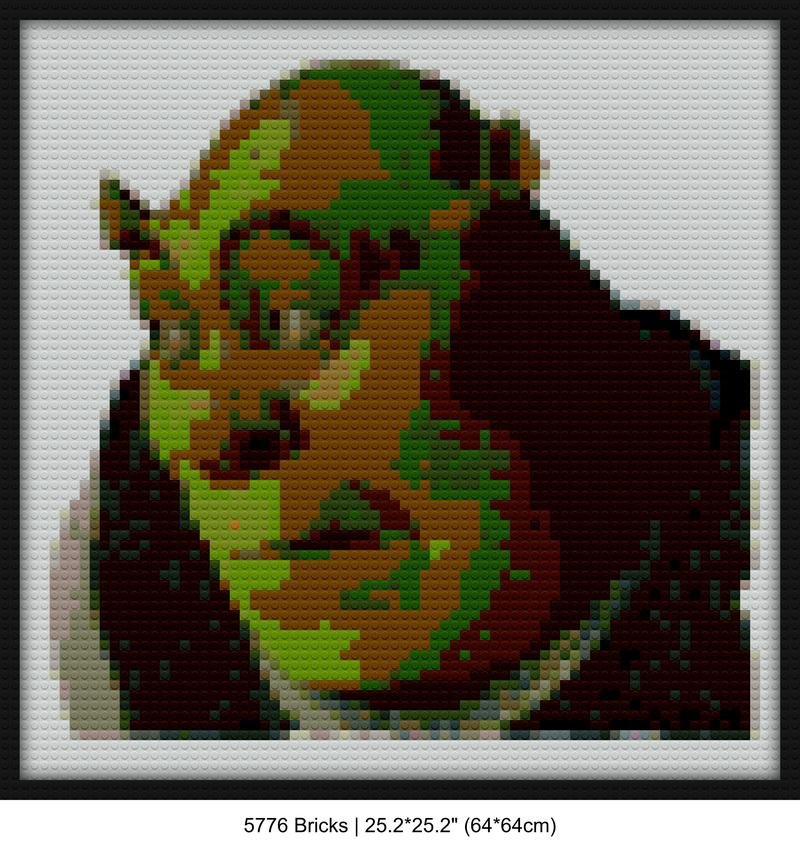 Shrek Bricks Art