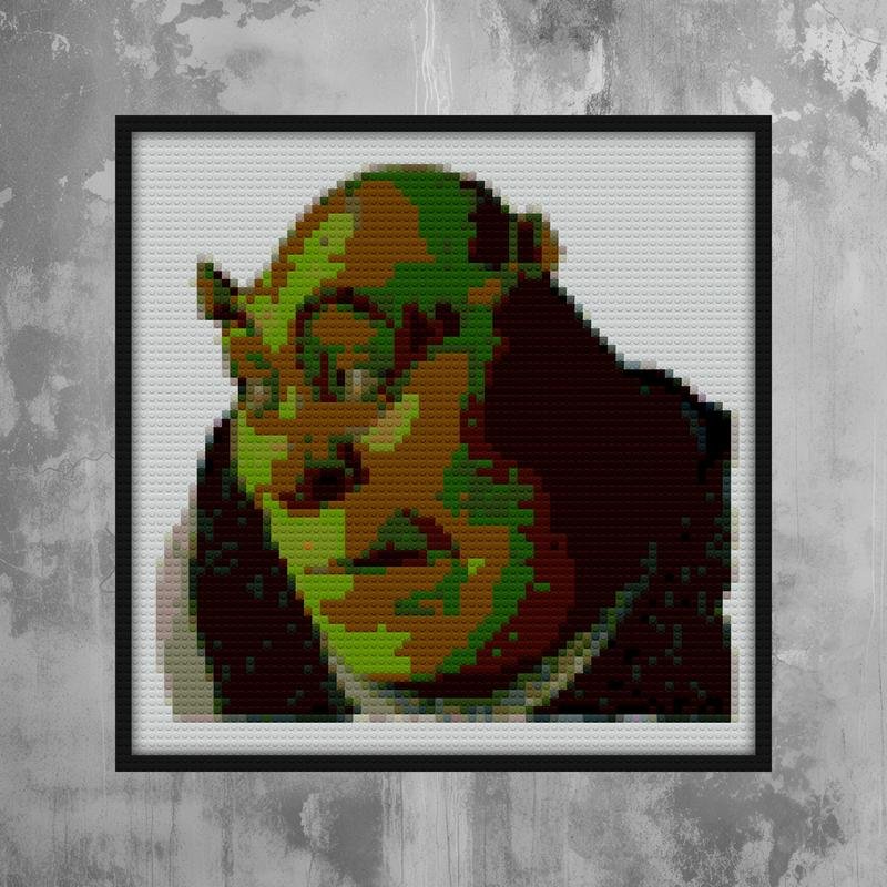 Shrek Bricks Art